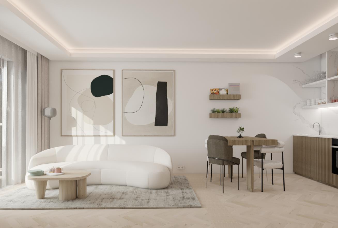 Japandi Living room | Project_bym - ArchiUp.com - A free BIM & CAD ...