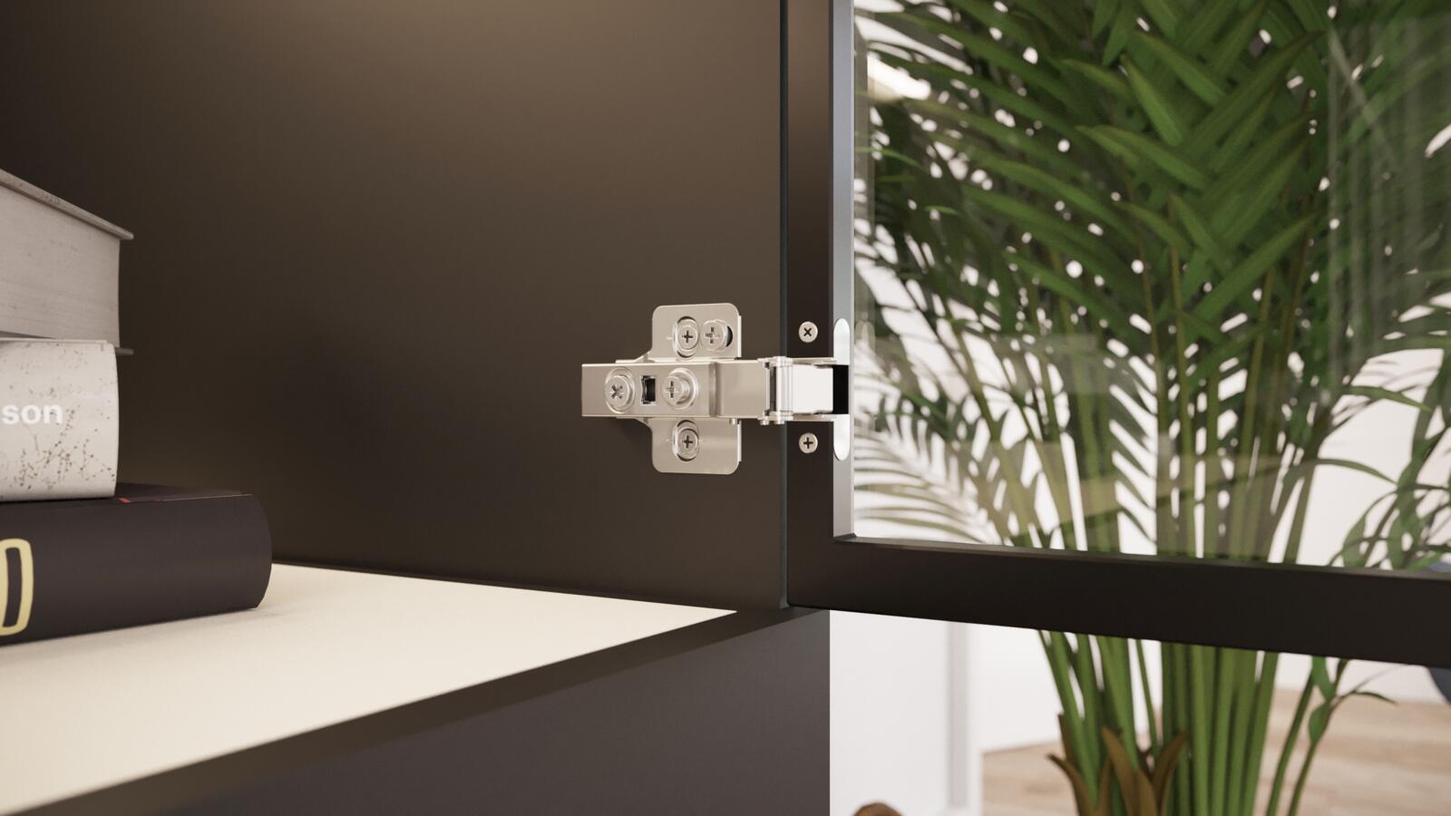 SILENTO PRO hinge for aluminium frames, twin | ZM-HCSLRALU08-3DBEO ...