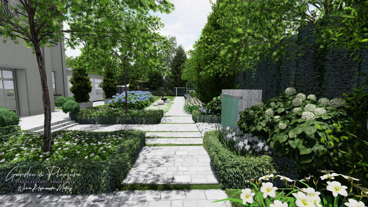 PROJEKT NOWOCZESNEGO OGRODU PRZY REZYDENCJI Z ELEMENTAMI KLASYKI ...