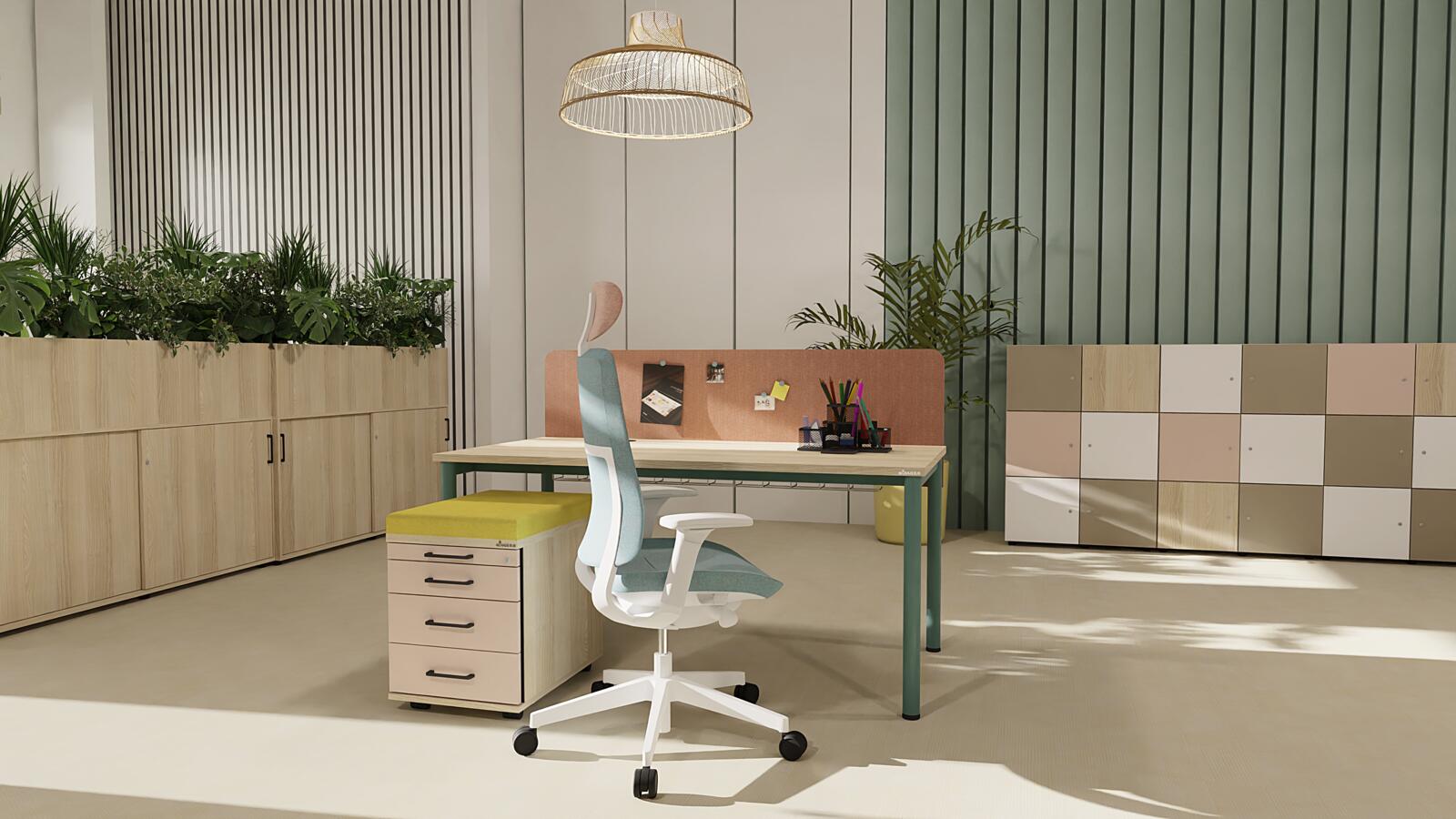 O-eM Single workstation | System mebli pracowniczych O-eM | MARO Office ...