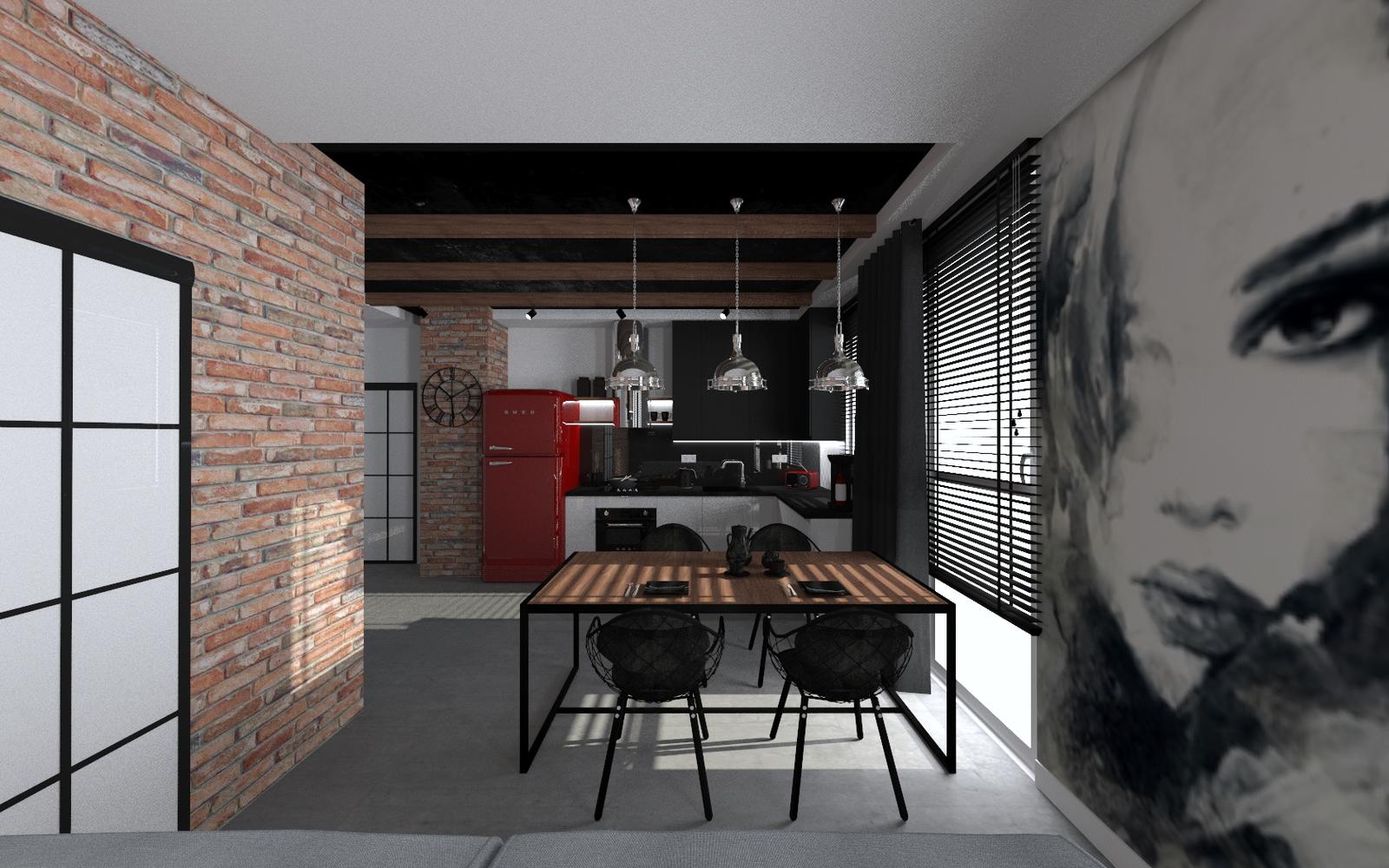 RED LOFT | ARTLABB - biuro projektowania wnętrz - ArchiUp.com ...