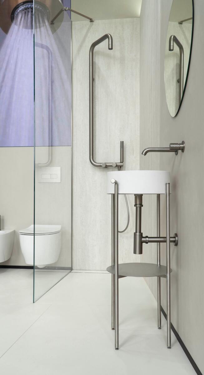 SILIA HEXA - Washbasin tap, concealed - brushed steel - BHS_F54L | BHS ...